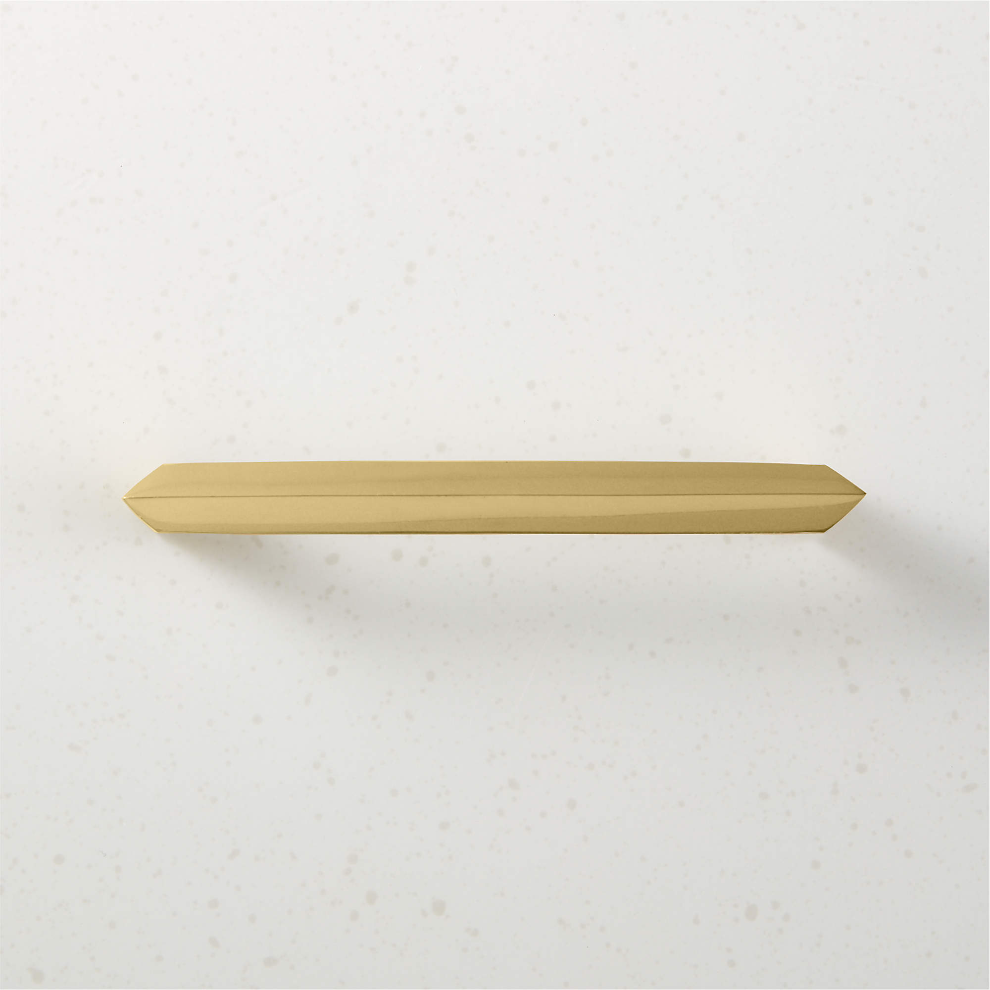 Blaine Brushed Brass Handle 5" + Reviews | CB2
