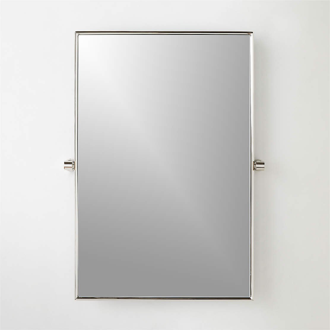 Infinity Silver Rectangular Wall Mirror 24"x36" + Reviews | CB2 Canada