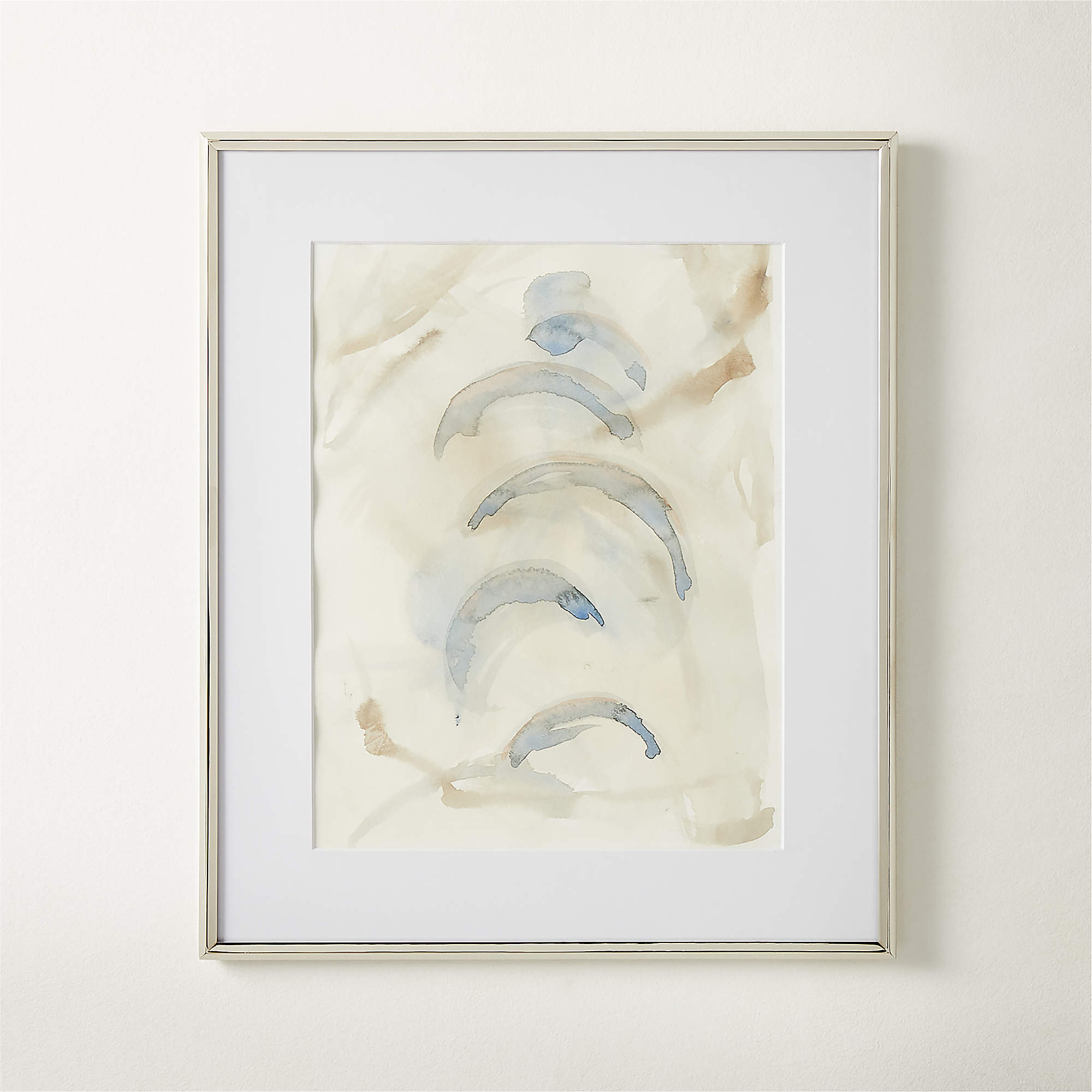 Blaine Modern Polished Nickel Frame 11"x14" + Reviews | CB2