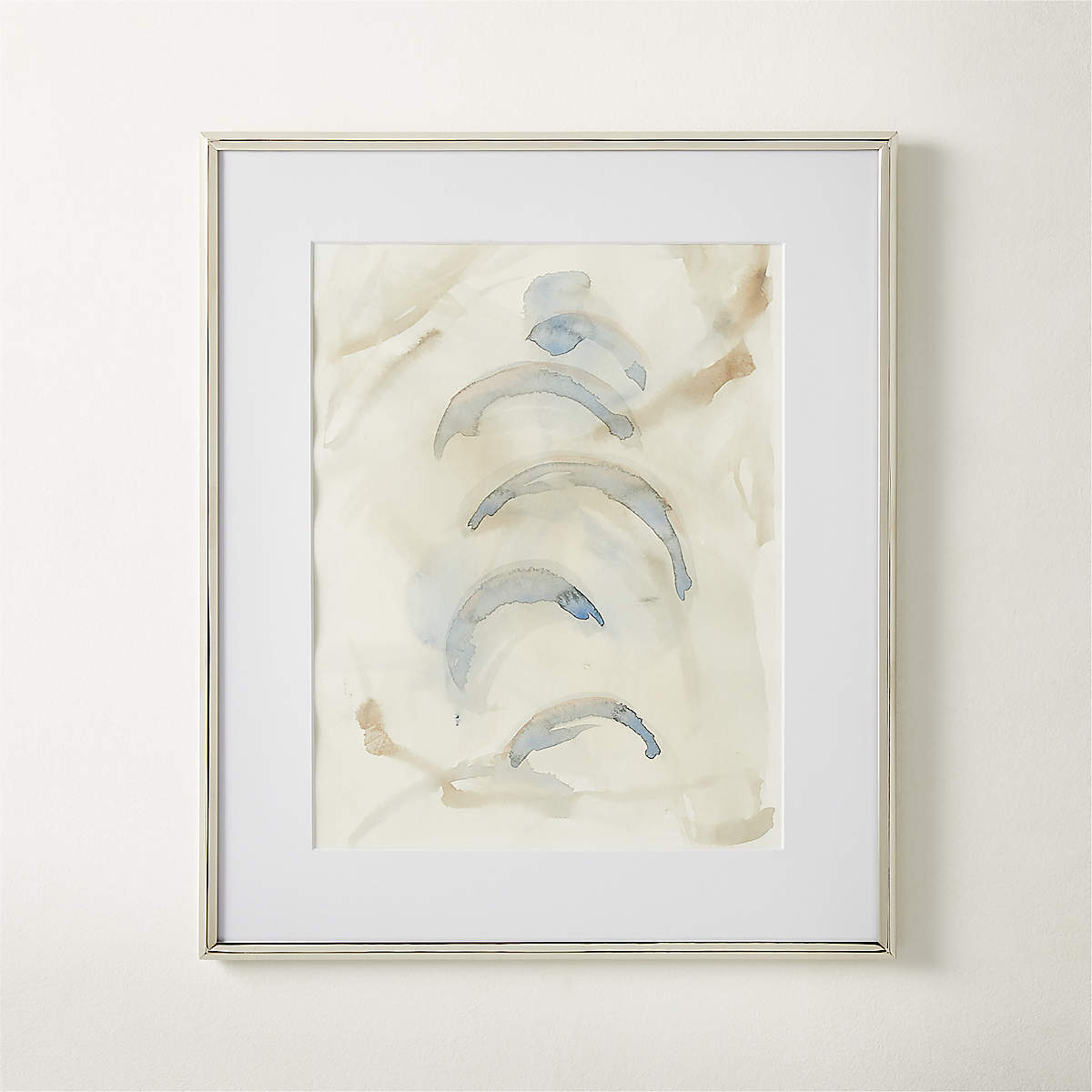 Blaine Modern Polished Nickel Frame 11"x14" + Reviews | CB2