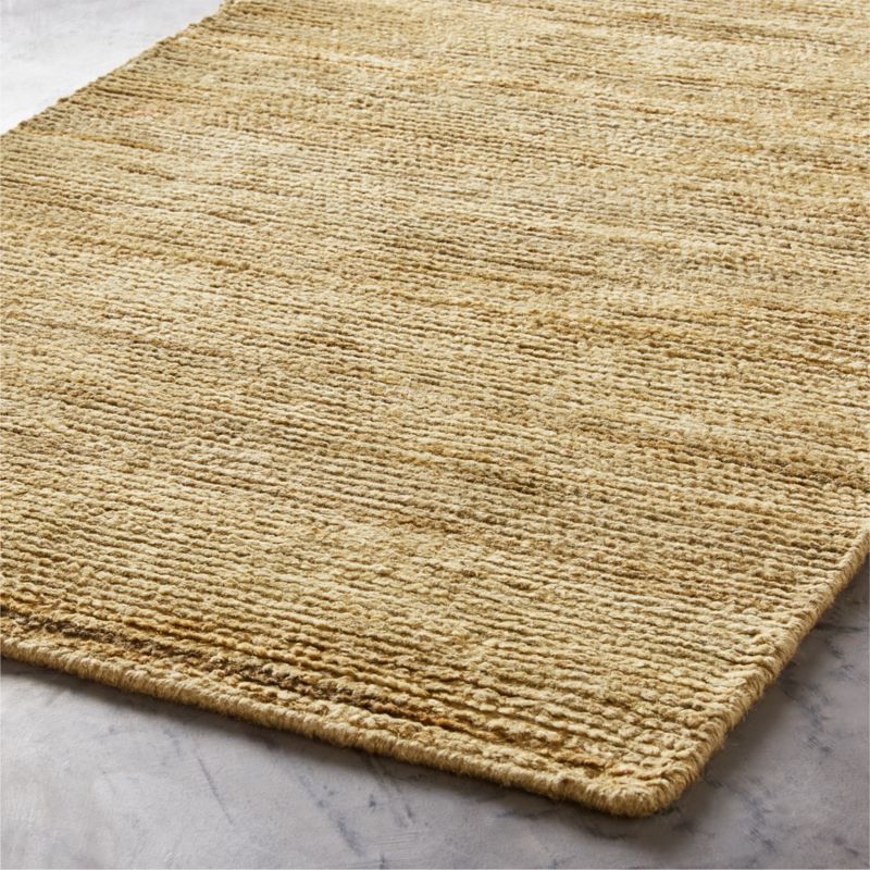 Blake Natural Handwoven Jute Hallway Runner Rug 2.5'x8' | CB2
