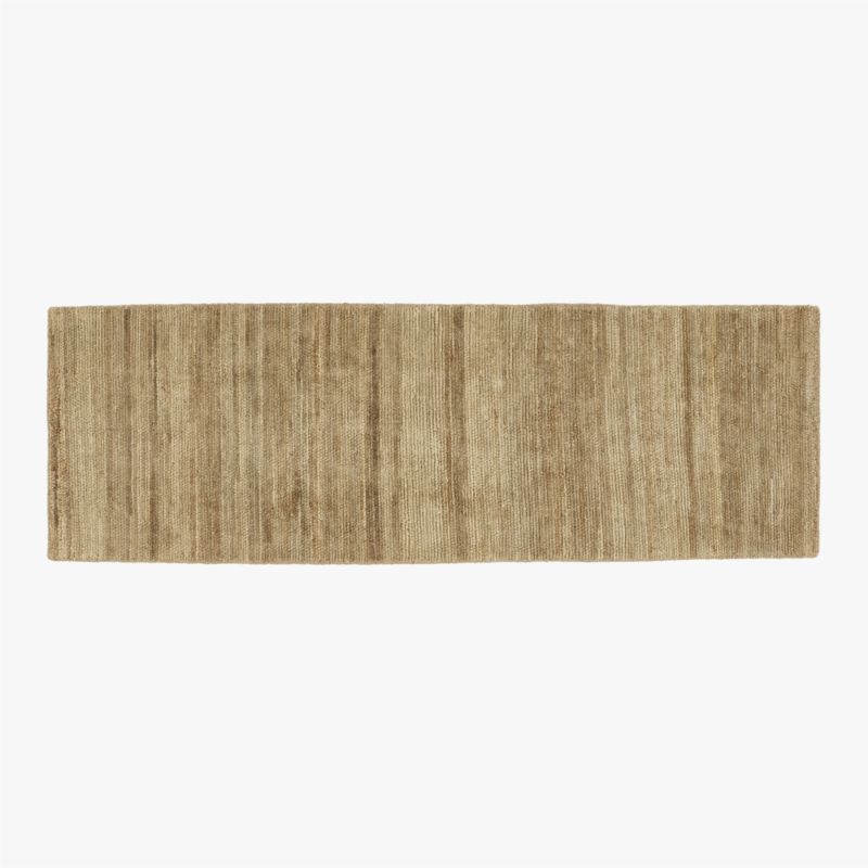 Blake Natural Handwoven Jute Hallway Runner Rug 2.5'x8' | CB2