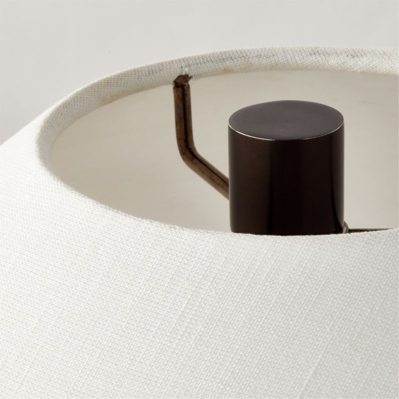 Block Golden Calacatta Marble Table Lamp + Reviews | CB2