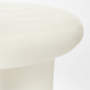 Bodene Round Ivory Resin Side Table + Reviews | CB2