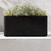 Boka Modern Rectangular Black Outdoor Planter + Reviews | CB2