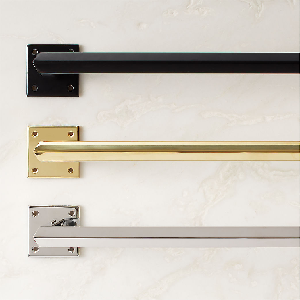 Modern Curtain Rods, Curtain Hardware & Curtain Rings with Clips | CB2