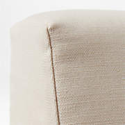 Bonelli Modern Teak Outdoor Lounge Chair with Ivory Sunbrella Cushions ...