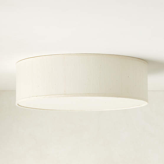 Risette Modern Polished Brass and Crystal Flush Mount Light | CB2 Canada