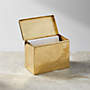 Polished Brass Recipe Box + Reviews | CB2 Canada