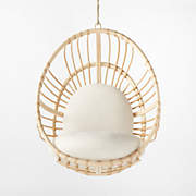 Brisa Rattan Outdoor Hanging Lounge Chair | CB2