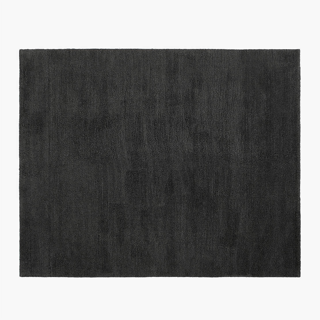 Byron Modern Charcoal Merino Wool Hand-Knotted Area Rug 10'x14 ...