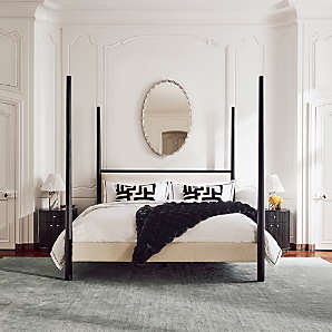 Modern Black Beds Bed Frames and Headboards CB2