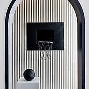 Black Leather Basketball Hoop + Reviews | CB2 Canada