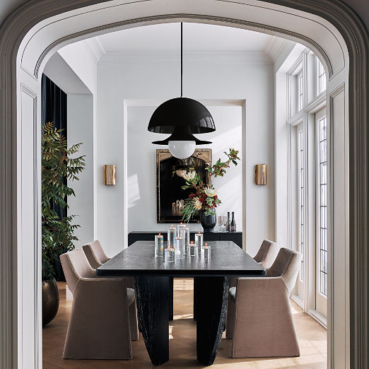Modern Black Dining Tables for Dining Rooms and Kitchens | CB2