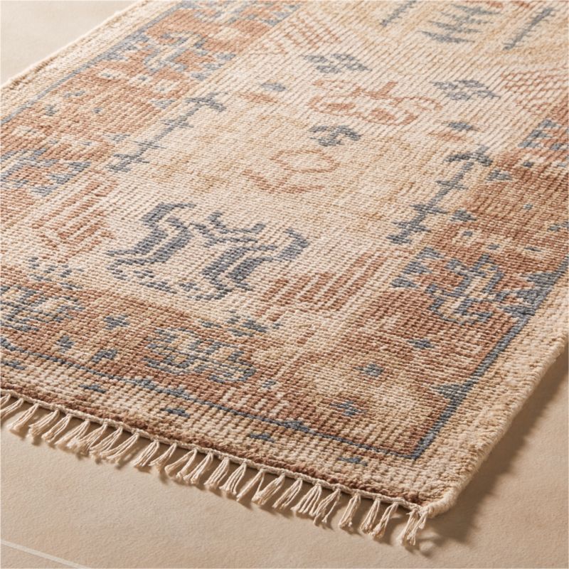 Cala Hand-Knotted Warm White New Zealand Wool Runner Rug 2.5'x8 ...