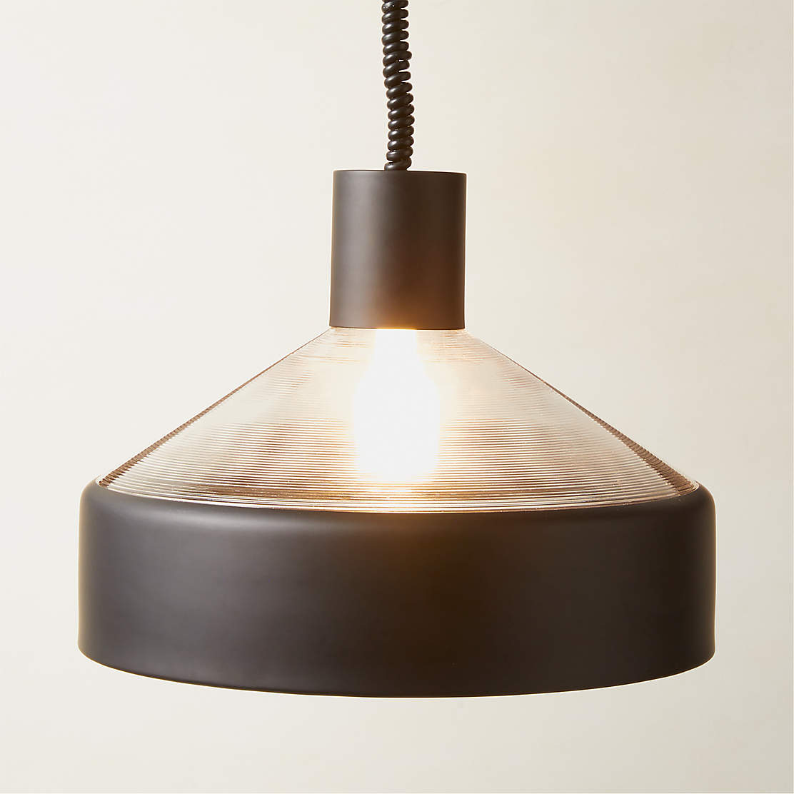 Dufrene Matte Black Modern Pendant Light | CB2
