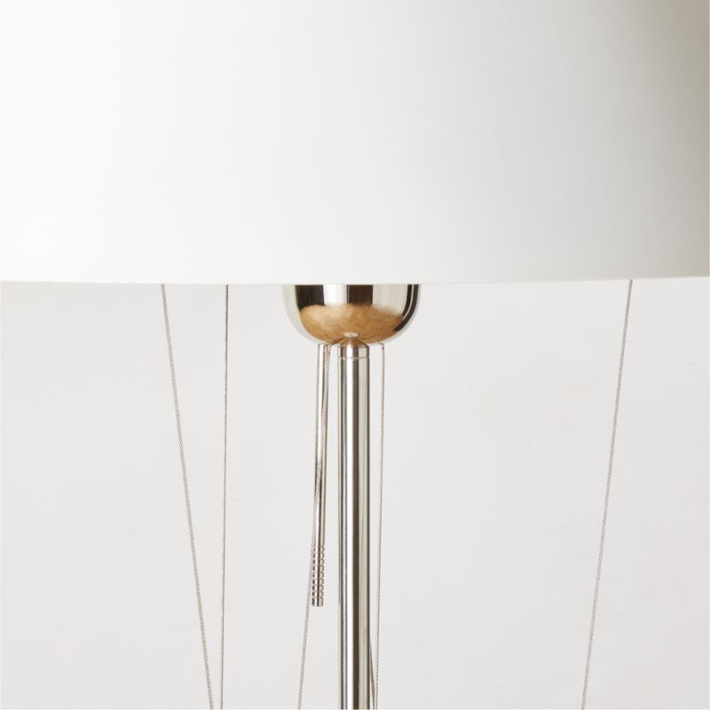 Campana Ivory Stainless Steel Floor Lamp by Gianfranco Frattini | CB2