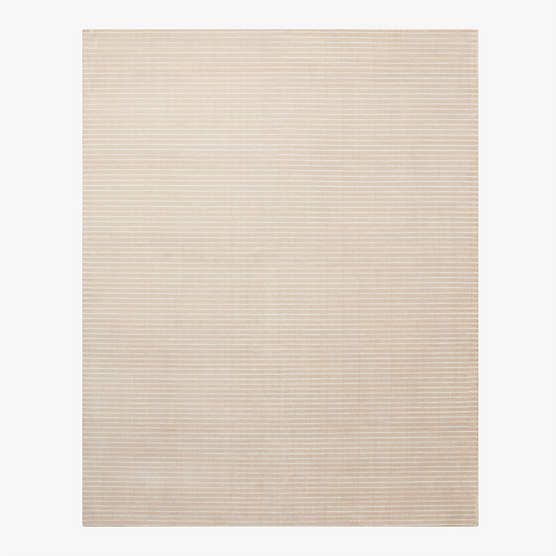 Leera Handloomed Warm White Performance Area Rug 9'X12' + Reviews | CB2