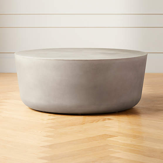 Cap Ivory Cement Large Coffee Table + Reviews | CB2