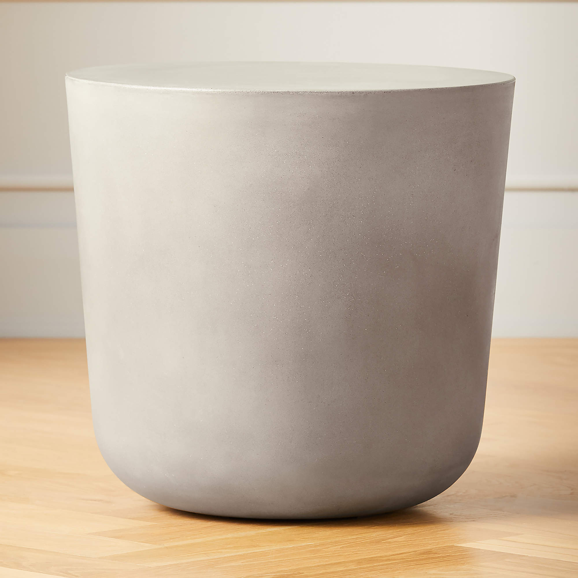 Cap Grey Cement Side Table + Reviews | CB2 Canada