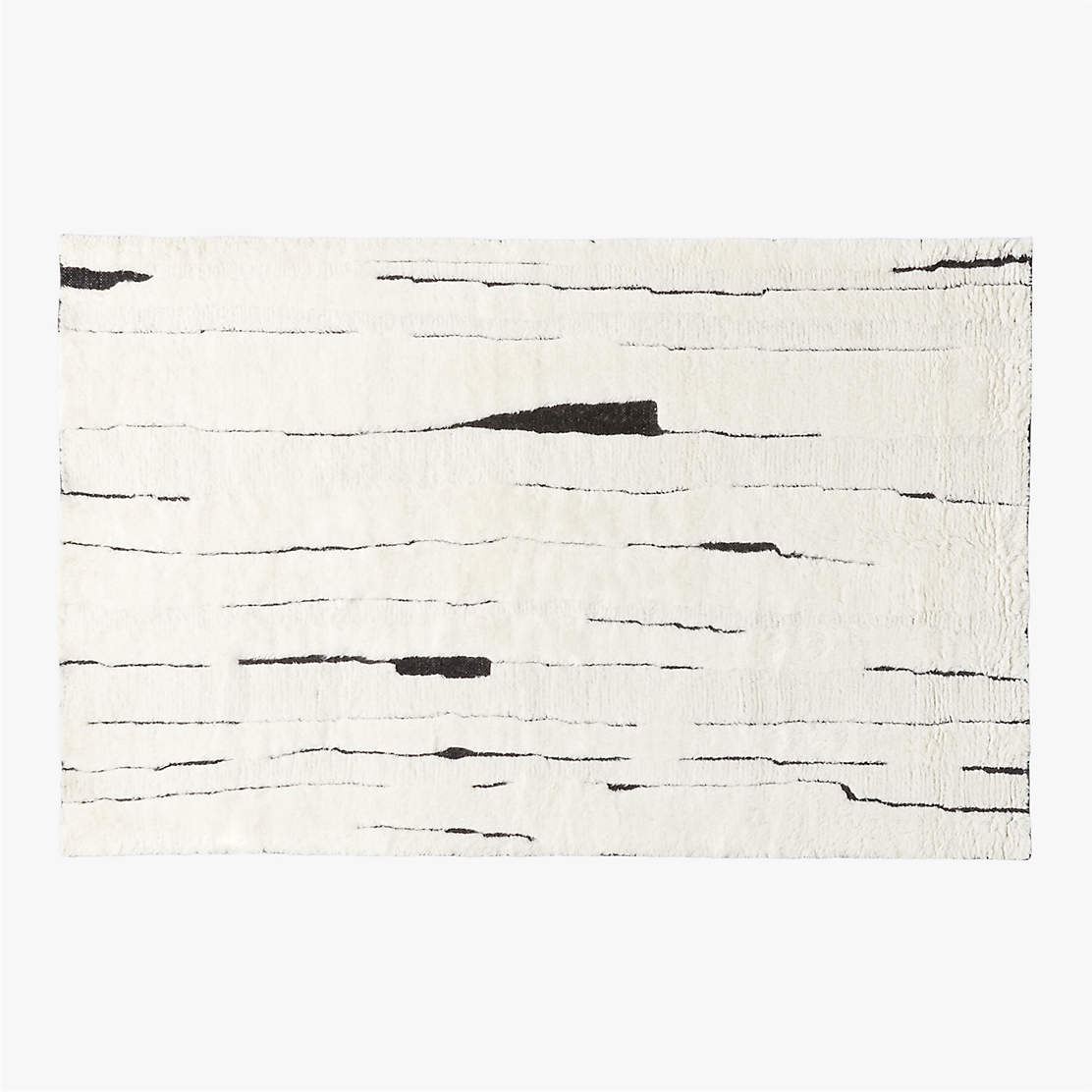 Keen Hand-Knotted White Viscose Area Rug 5'x8' + Reviews | CB2