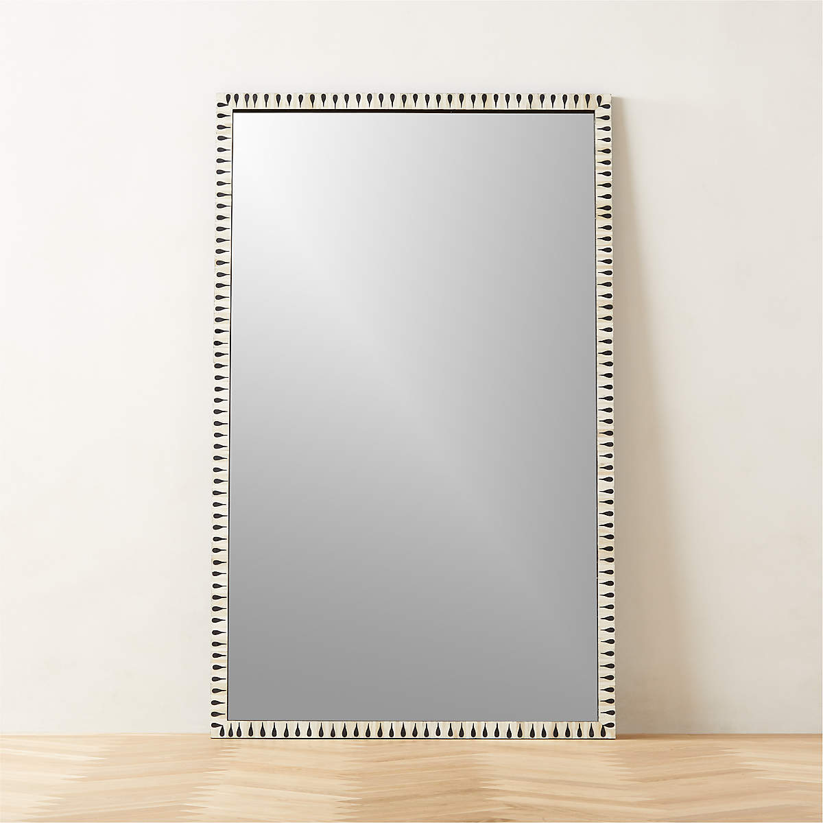 Caraway Modern Bone Inlay Full-Length Floor Mirror 48"x78" + Reviews | CB2