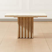 Carve Travertine Small Cocktail Table + Reviews | CB2 Canada