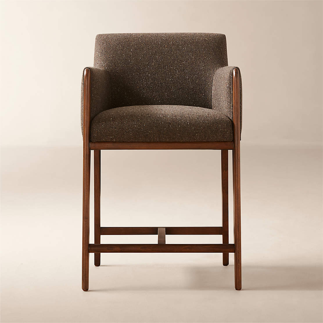 Lisette Modern Brown Counter Stool + Reviews | CB2