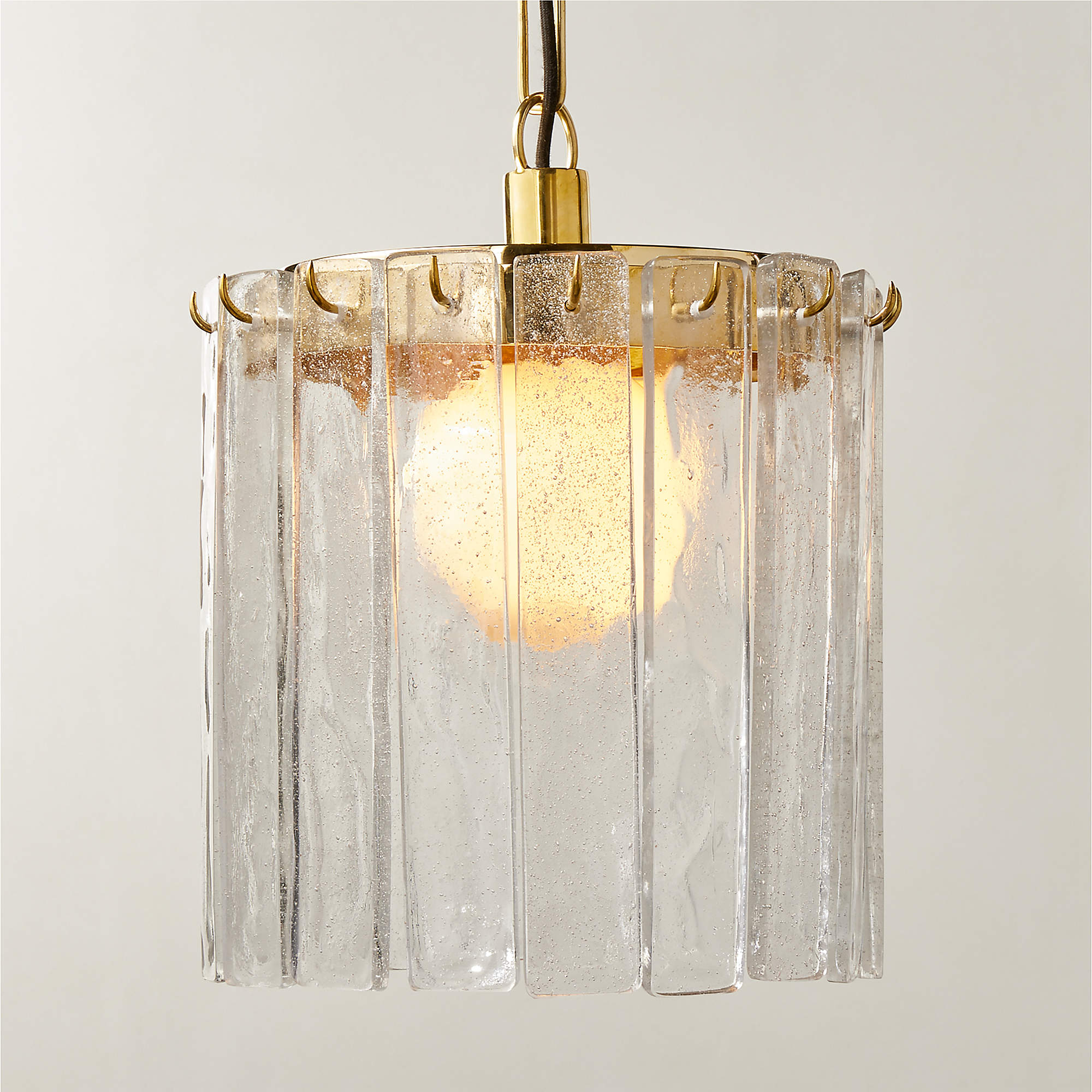 Celina Cast Glass Pendant Light 13.75" | CB2