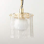Celina Cast Glass Pendant Light 8" | CB2