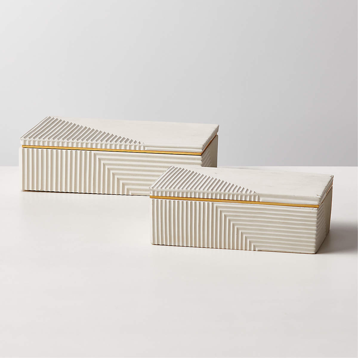 Chelsea Cement Boxes | CB2