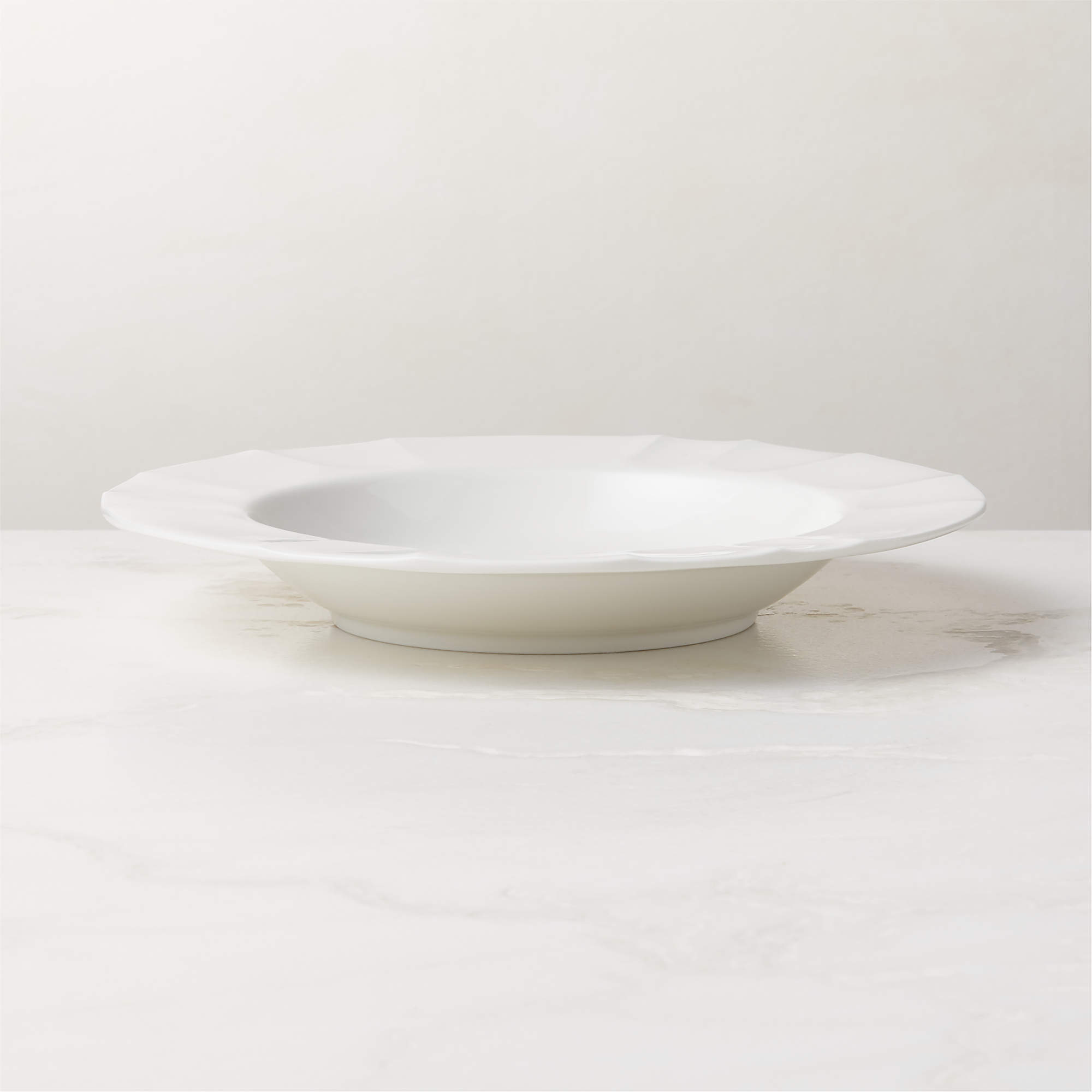 Chert White Porcelain Pasta Bowl | CB2 Canada