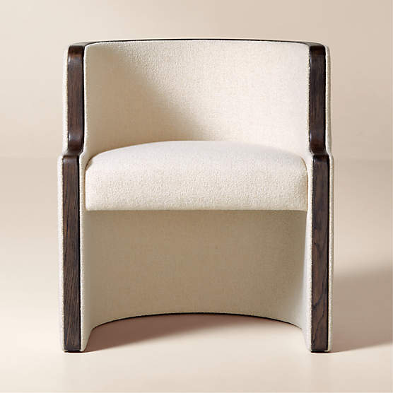 Chester Rose Velvet Barrel Dining Chair + Reviews | CB2