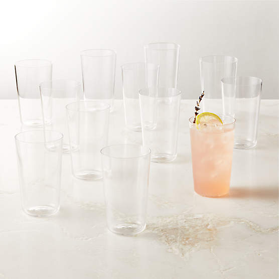 Downtown Cooler Glasses Set of 6 + Reviews | CB2