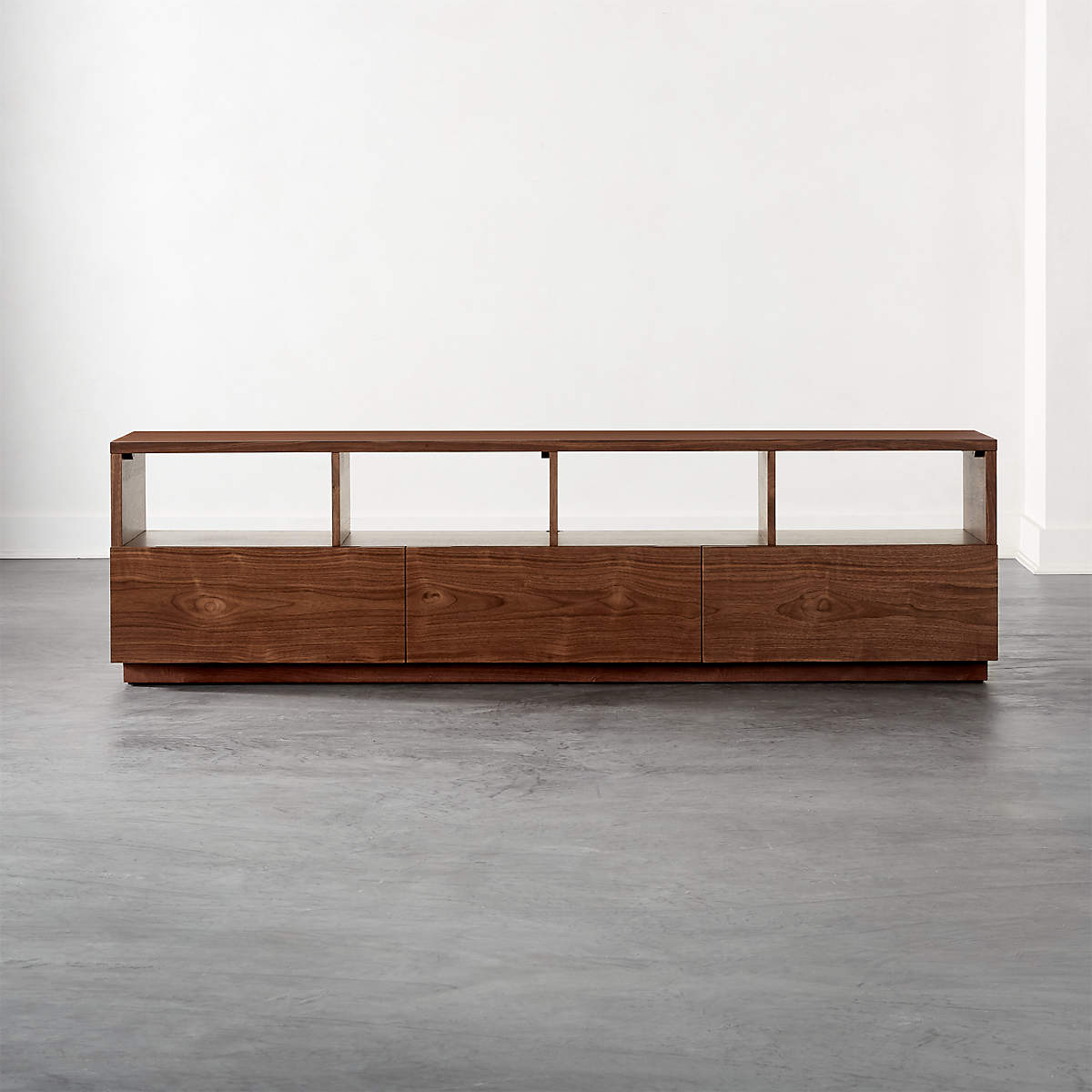 Chill Modern Wood Media Console Cabinet 80'' + Reviews | CB2