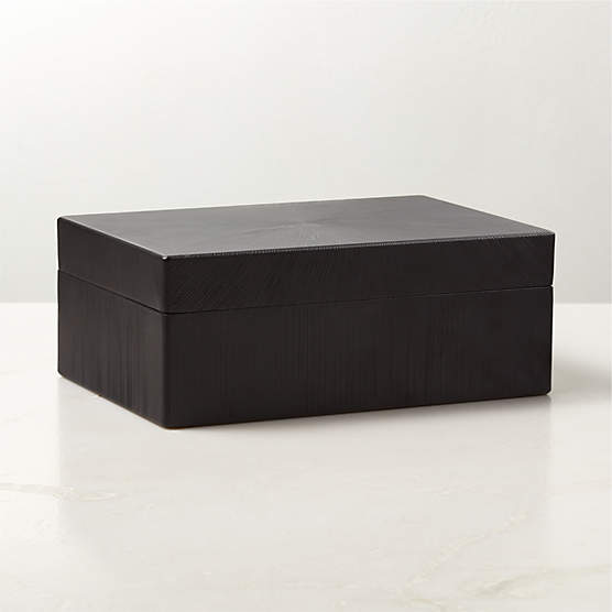 Allister Black Storage Box Large + Reviews | CB2 Canada