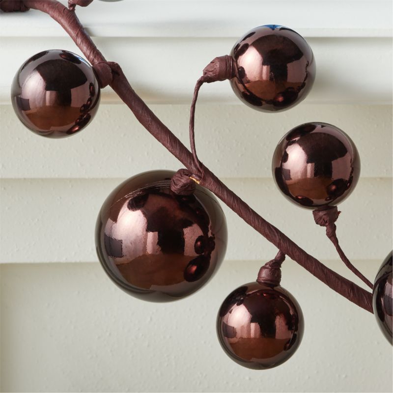 Cinnamon Ball Holiday Garland 72" + Reviews | CB2