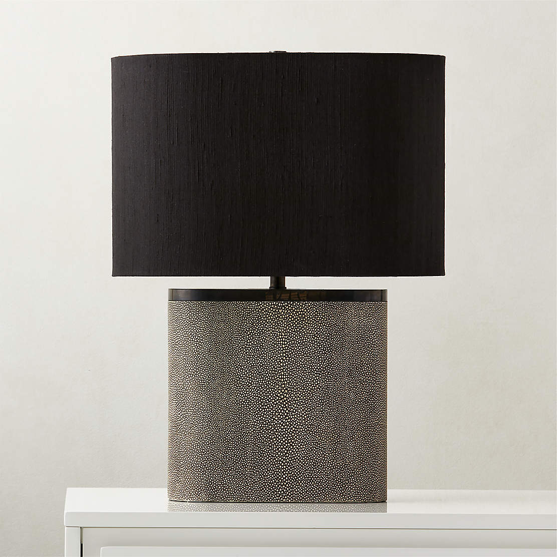 Domes Black Marble Table Lamp + Reviews | CB2 Canada
