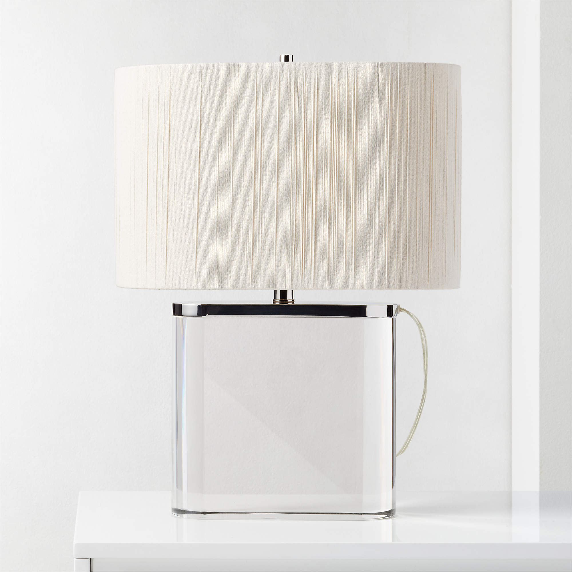 Clair Crystal Base Table Lamp + Reviews | CB2
