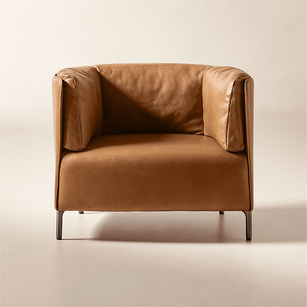 Modern Leather Accent Chairs and Armchairs | CB2 Canada