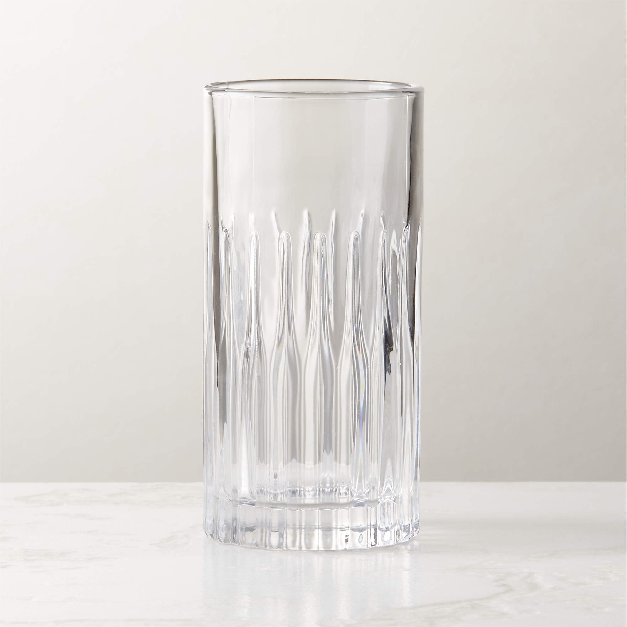 Clarion Modern Cooler Glass + Reviews | CB2