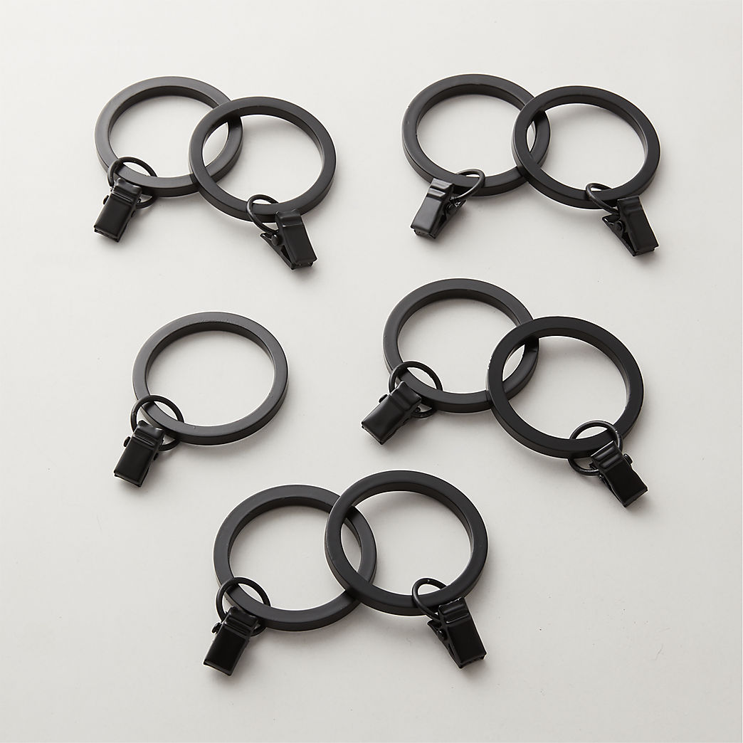 Modern Curtain Rods, Curtain Hardware & Curtain Rings with Clips | CB2 ...