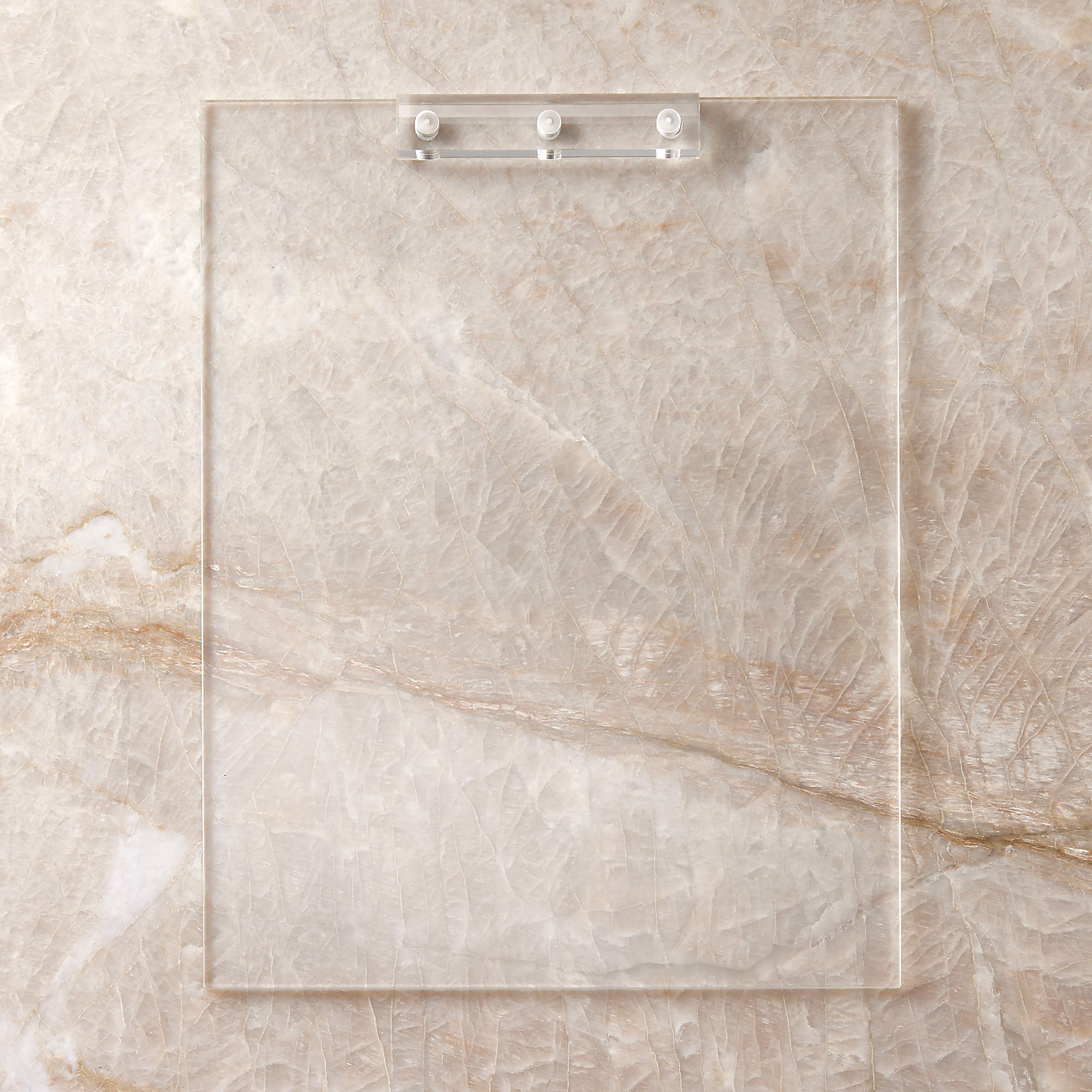 Clear Acrylic Magnetic Clipboard | CB2 Canada