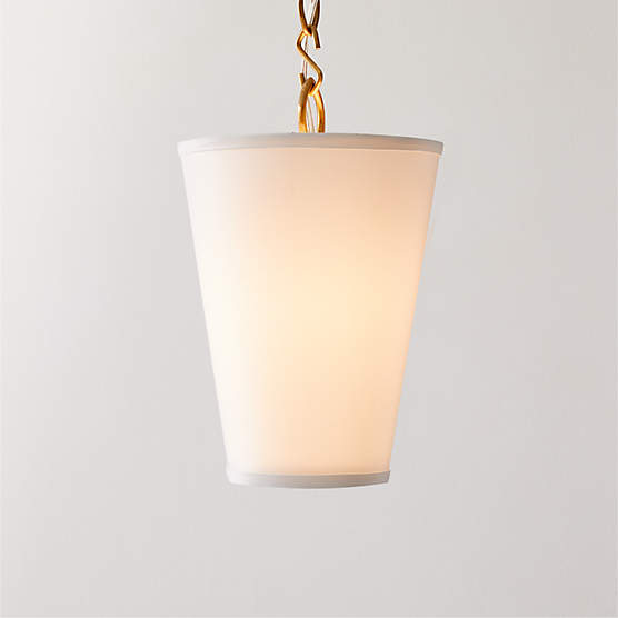 Moon Globe Pendant Light with Brass Chain 14" + Reviews | CB2