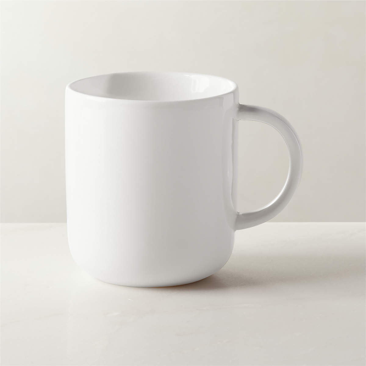 Contact White Mug + Reviews | CB2 Canada