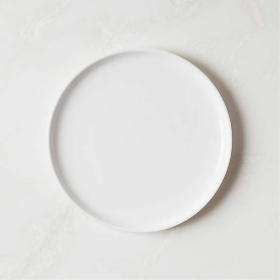 Crisp Modern Matte White Dinner Plate + Reviews | CB2 Canada