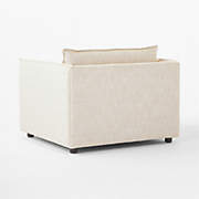 Corroy Natural Linen Chair and a Half + Reviews | CB2 Canada