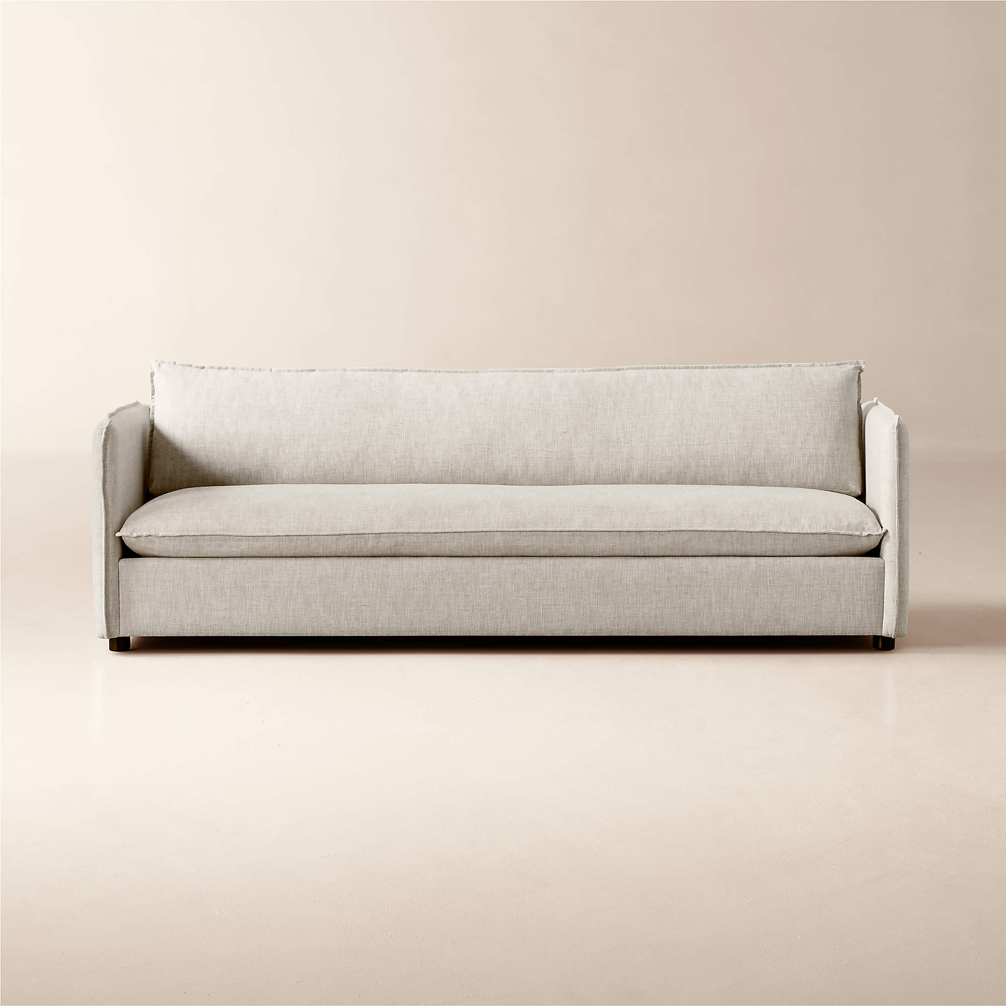 Corroy Natural Linen Sofa + Reviews | CB2 Canada