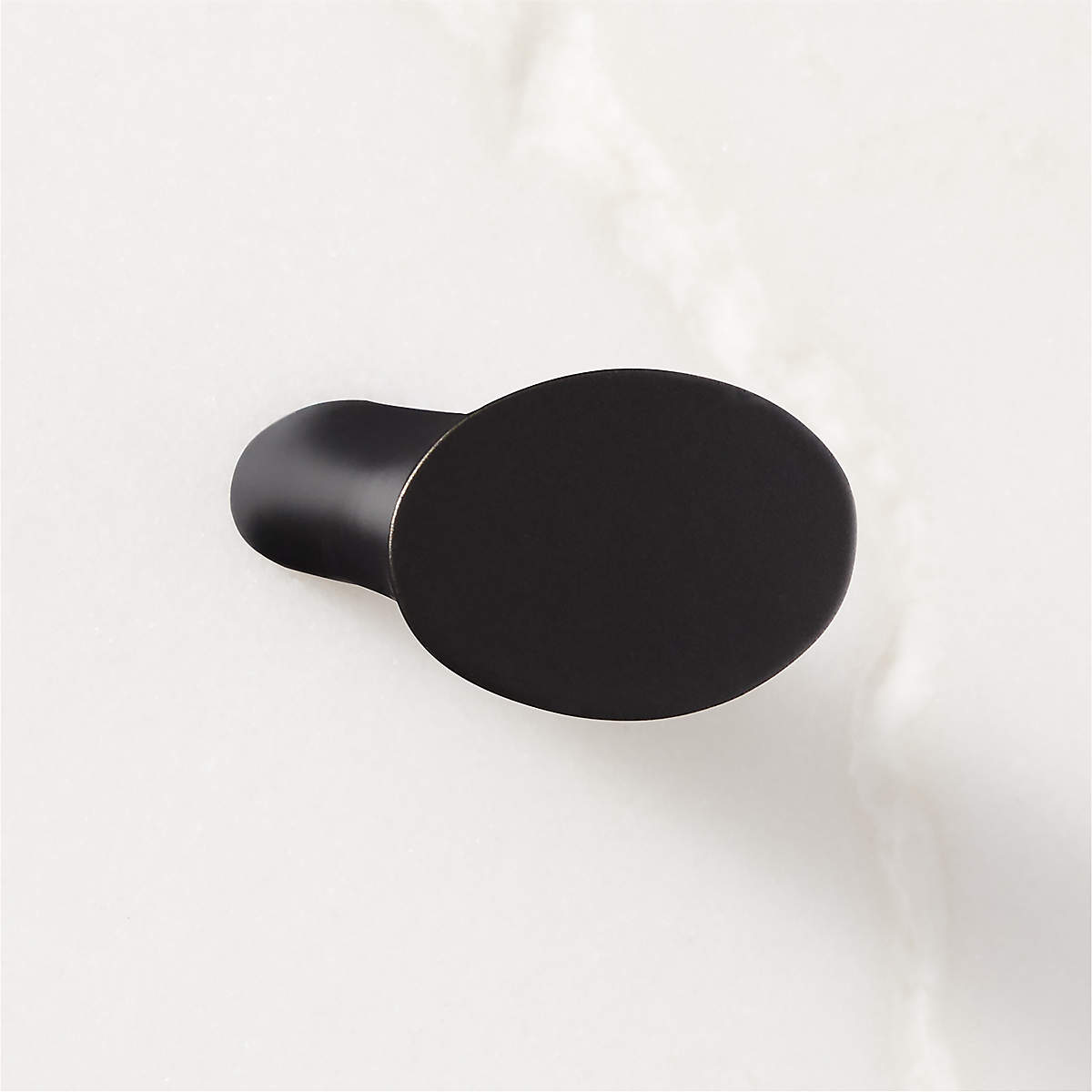 Cravat Matte Black Knob 1.25" | CB2