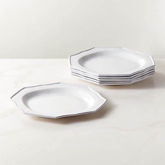 Cremieux White Ceramic Dinnerware Set With Pasta Bowl by goop | CB2